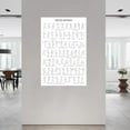 Tai Chi 42 Form Beginners Movement Chart Wall-Art Canvas for Bedroom ...