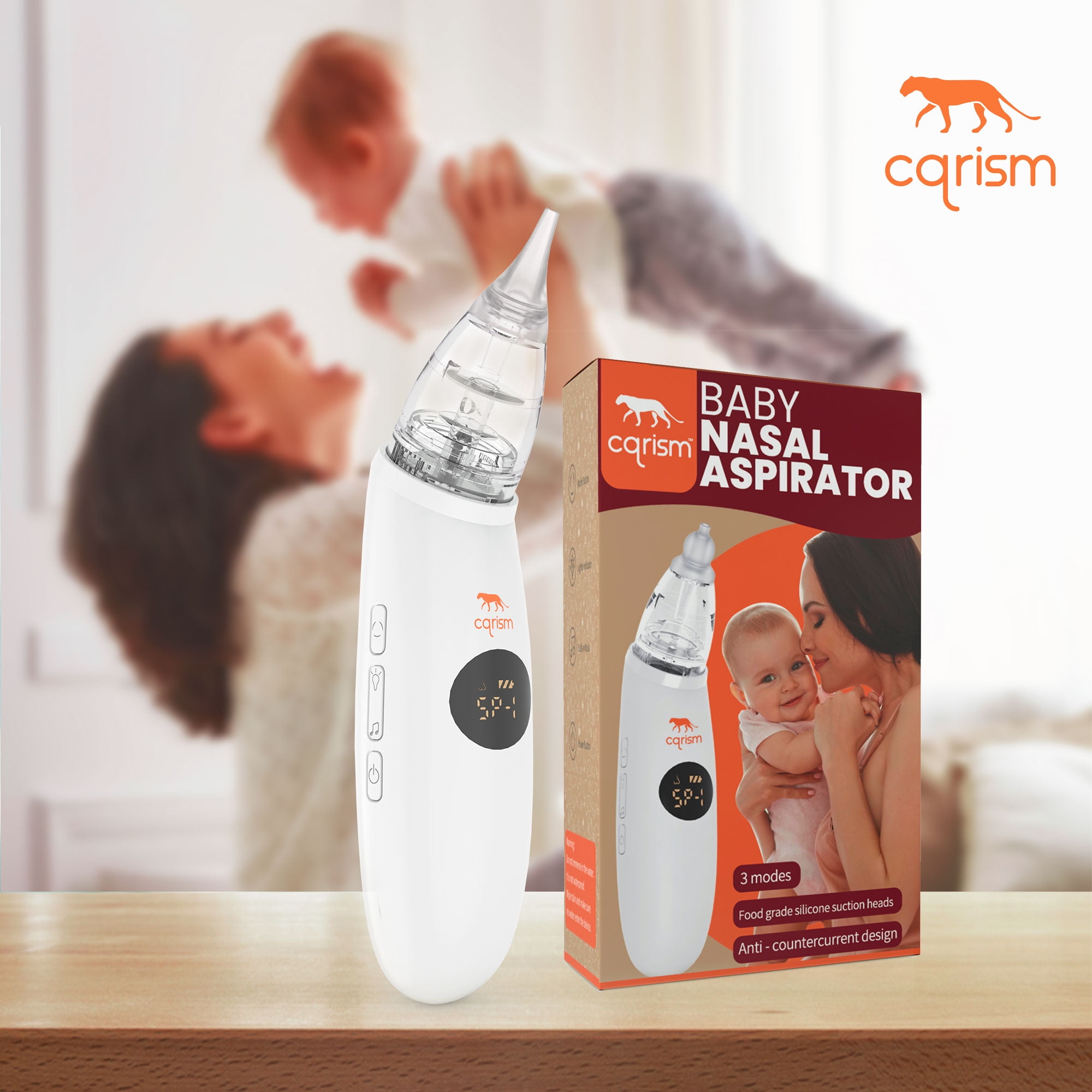 Nasal Aspirator Baby Nose Suction 3 Type Silicone with Music & Light ...