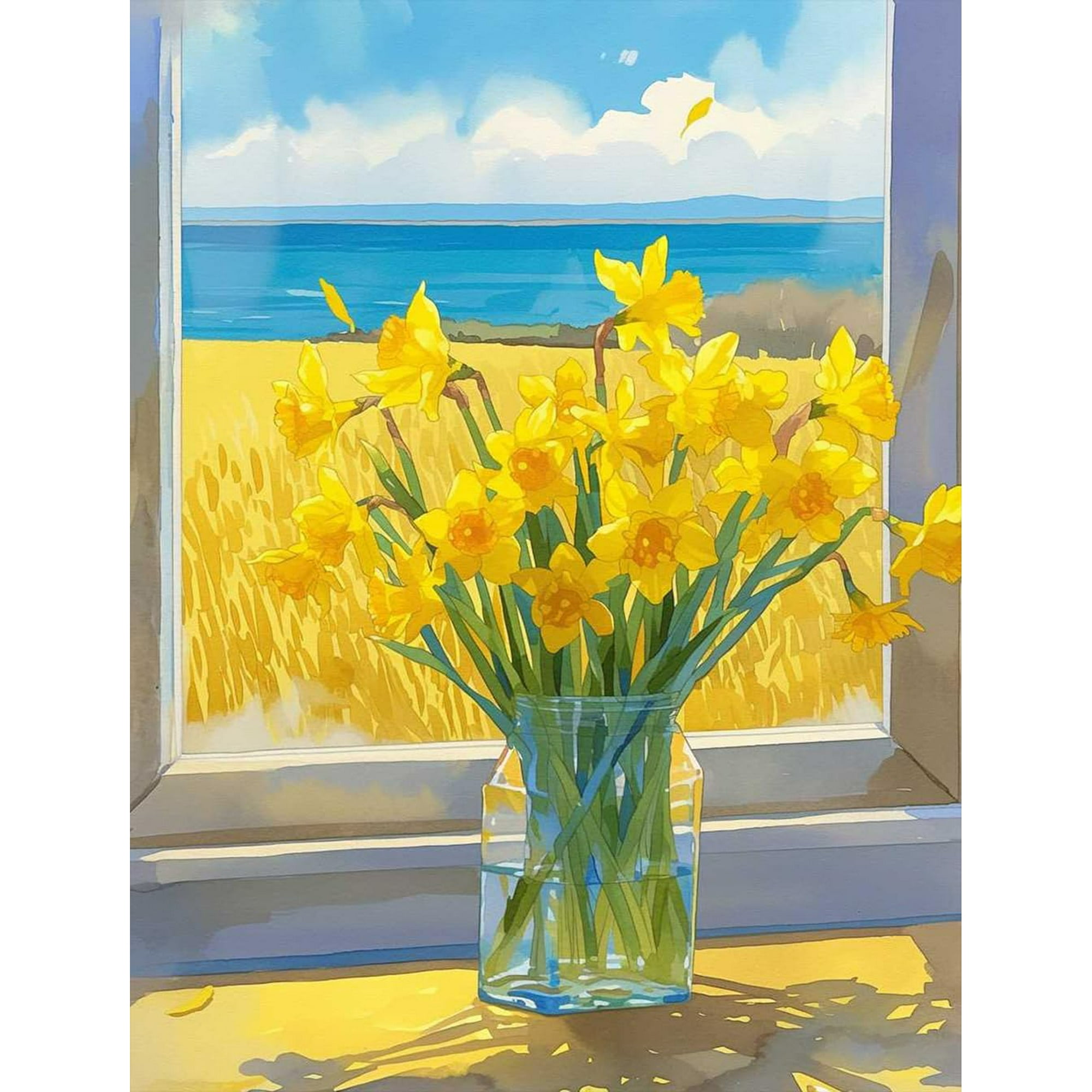 Click here for Wipblak Rice Field And Daffodils 500 Pieces Puzzle... prices