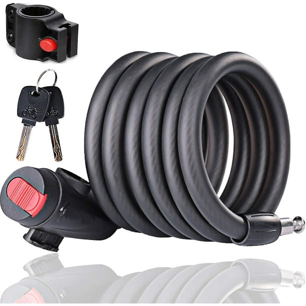 Candado para bicicleta de muy alto nivel de seguridad, candado con cable en espiral para ...