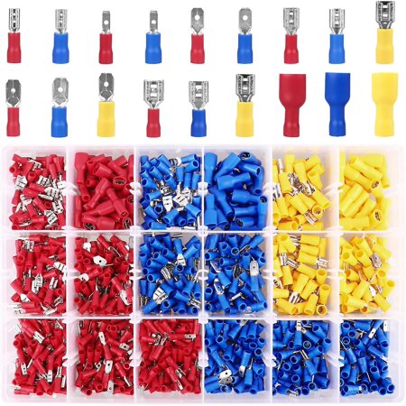 Crimp Terminal, 900pcs Male And Female Flat Electrical Terminals ...