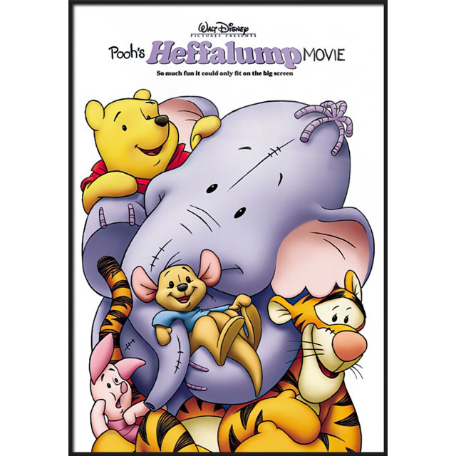 Winnie The Pooh - Framed Pooh's Heffalump Movie - Movie Poster (Pooh ...