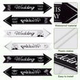 PP Plastic Wedding Arrow Sign with Stake For Reception Outdoor Parking ...