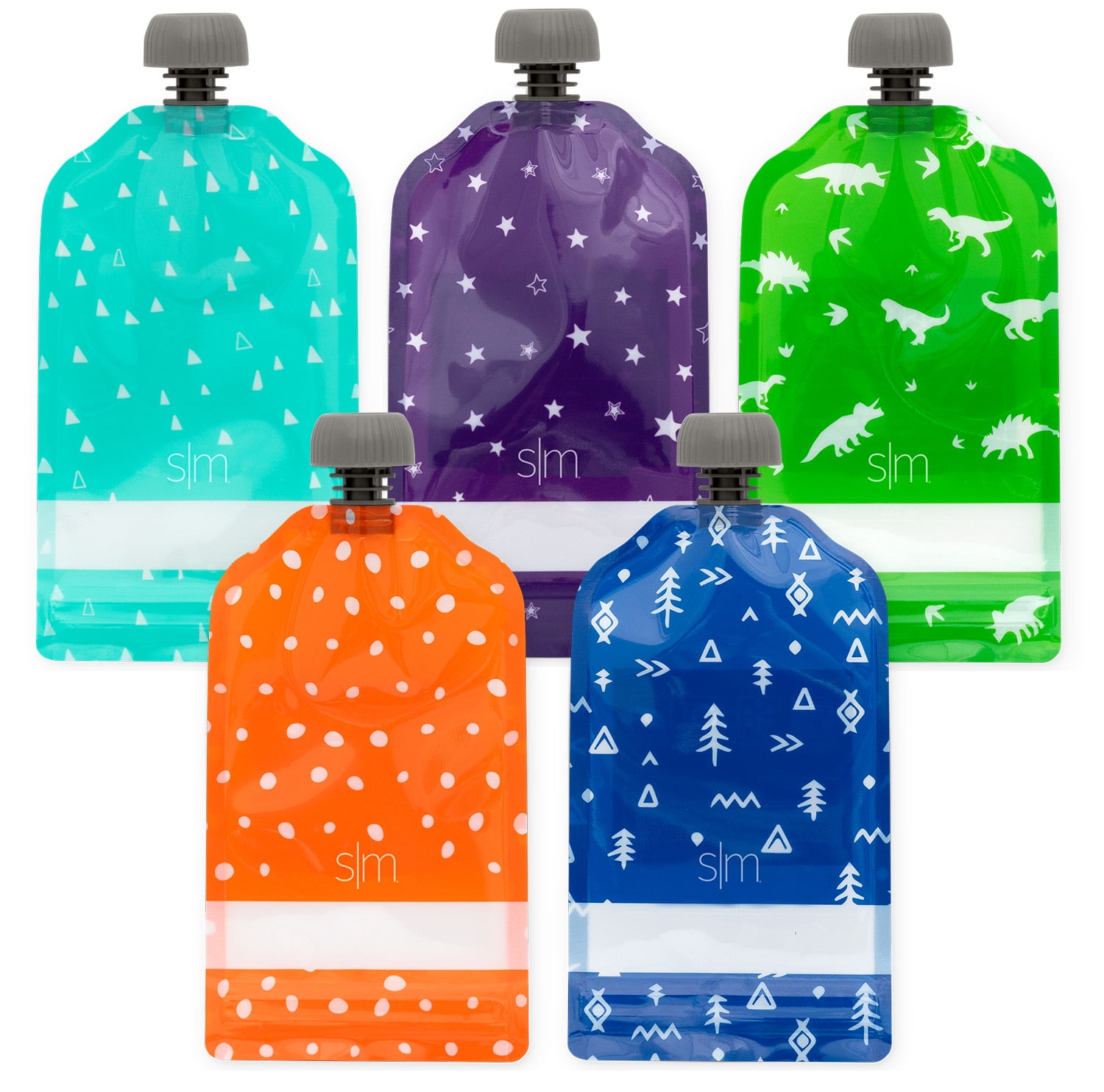 Simple Modern Reusable Joey Food Pouches for Toddlers|10 pack, 5oz each ...