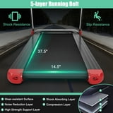 SuperFit Portable Home Treadmill, Foldable Red, Compact for Small Space ...