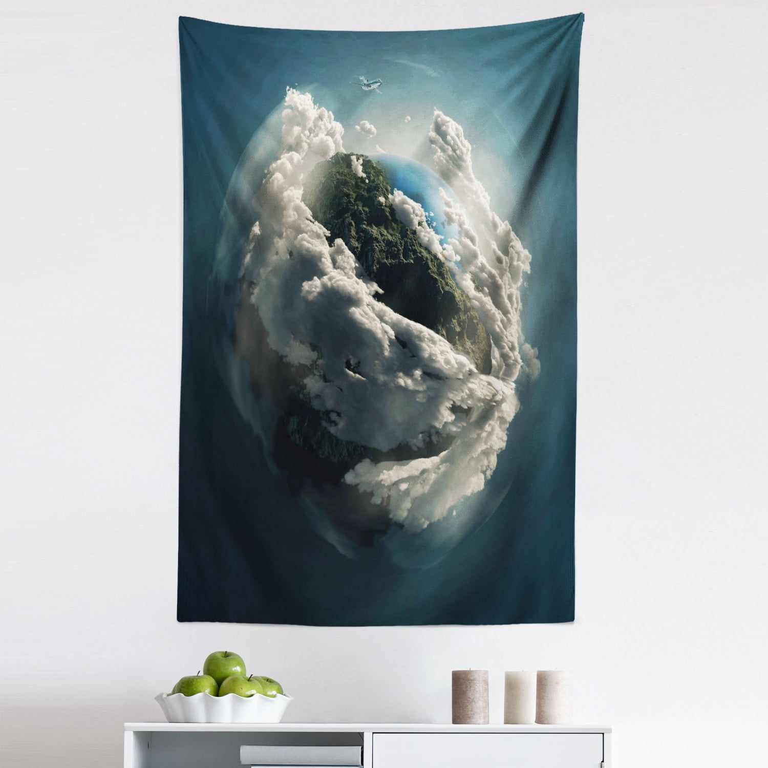 Earth Tapestry, Planet Surrounded by Majestic Clouds Dramatic Aerial ...