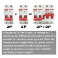 1PCS AC MCB Short Circuit Protection Overload Protection Dual Power ...