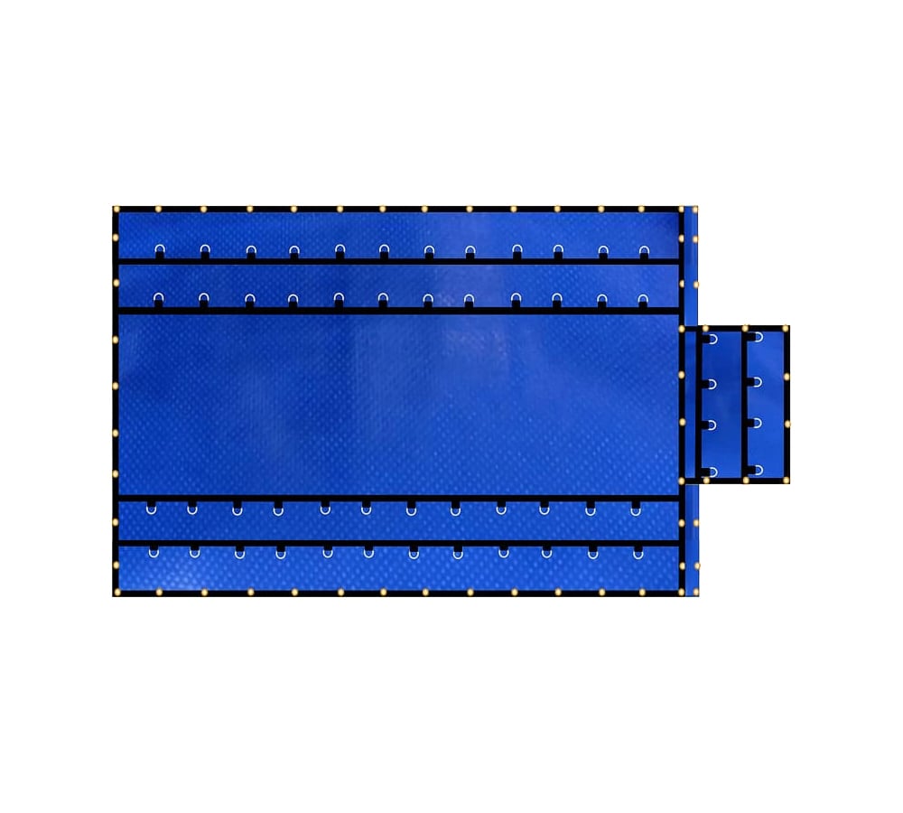 15' X 20' Multi Purpose Blue Poly Tarp Cover Tent Shelter RV Camping ...