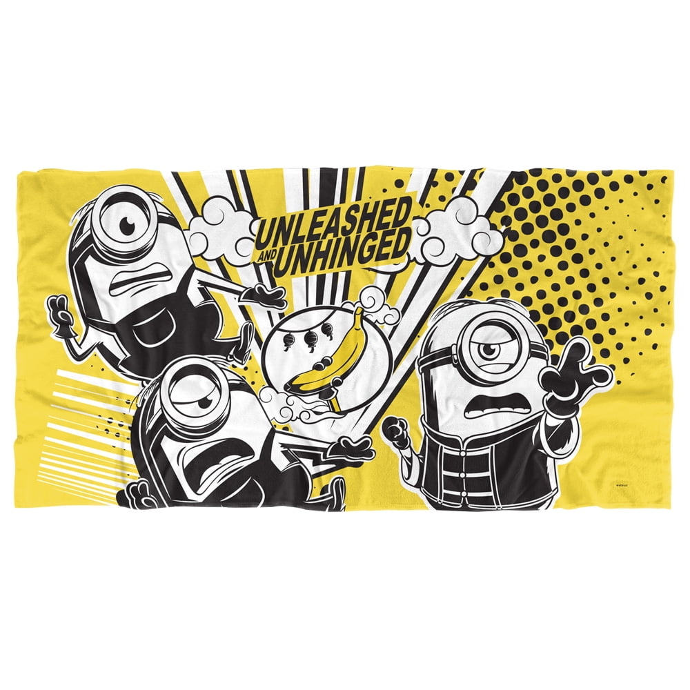 Minions Beach Towel, 30"x60" Unleashed and Unhinged Beach Towel ...