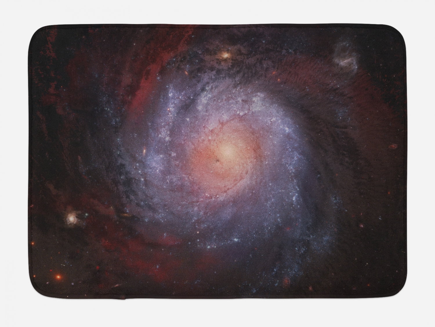 Galaxy Bath Mat, Spiral Nebula Print Outer Space Theme Far Stardust ...
