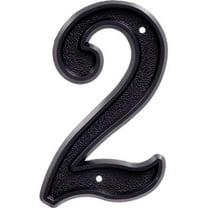 Hillman Group 4 in. Nail-On Reflective Plastic House Number - 3 pack of ...