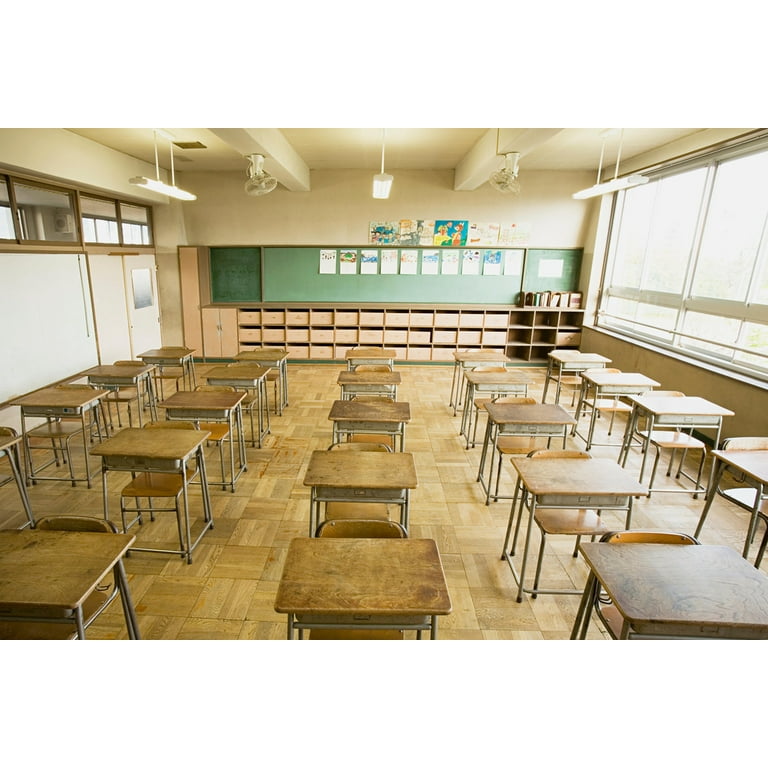 Empty Classroom With Teacher
