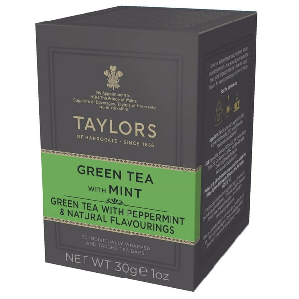 Tea Taylors of Harrogate, té verde y menta, 120 bolsitas | Walmart en línea