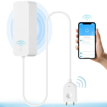 Globe Electric Wi-Fi Smart Water Leak Sensor, No Hub Required, Battery ...