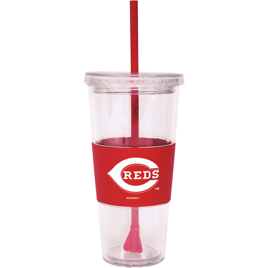 Boelter Lidded Cold Cup With Straw - Cincinnati Reds - Walmart.com