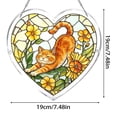Acrylic Puzzle Heart-shaped Suncatcher 94-Piece, Acrylic Puzzle Wind ...