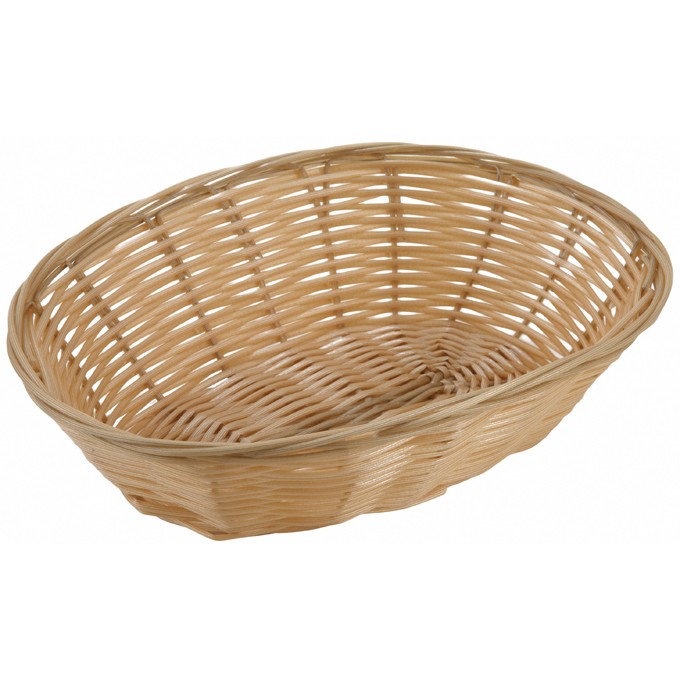Poly Woven Baskets Oval 9 1 2 X 6 1 2 X 2 3 4 Natural Walmart