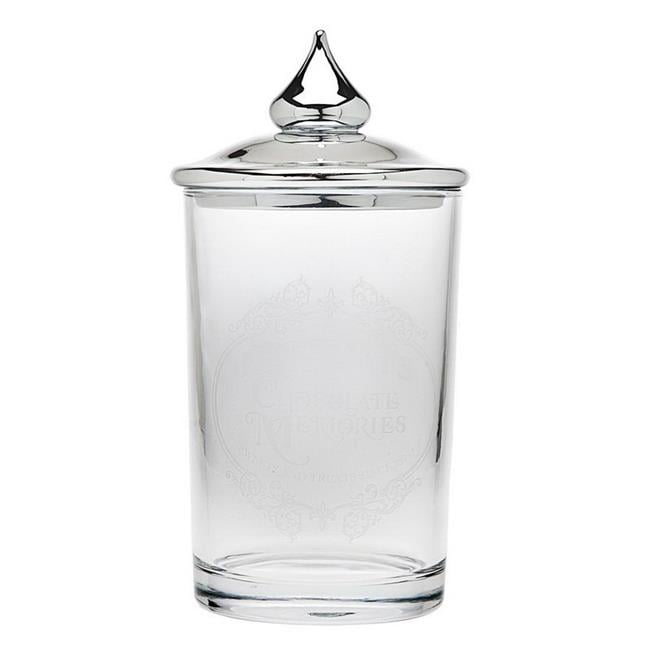 10" Hershey's Chocolate Kisses Non-Leaded Crystal Candy Canister Jar ...