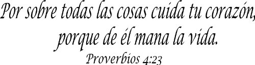 Proverbios 4 23 Spanish Bible Verse Vinyl Wall Decal By Scripture Wall Proverbios 4 23 Spanish Bible Verse Vinyl Wall Decal By Scripture Wall