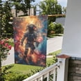 Astronaut Planet Space Galaxy Psychedelic Double Sided Garden Flag ...