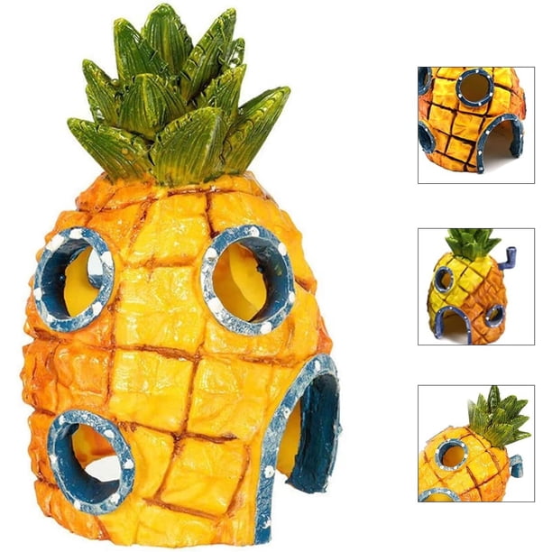 SHENMO Pineapple House, Resin Pineapple Cave Aquarium Theme Decoration ...