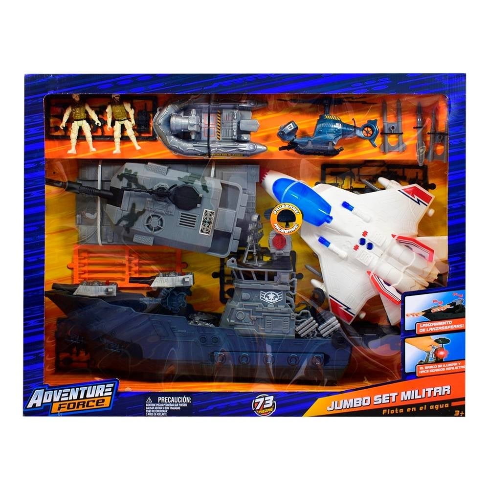 Set Militar Adventure Force Jumbo Multicolor 73 Piezas | Walmart en línea