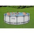 "Bestway Steel Pro MAX 14' x 48"" Round Above Ground Deep Metal Swimming Pool Set" - Walmart.com