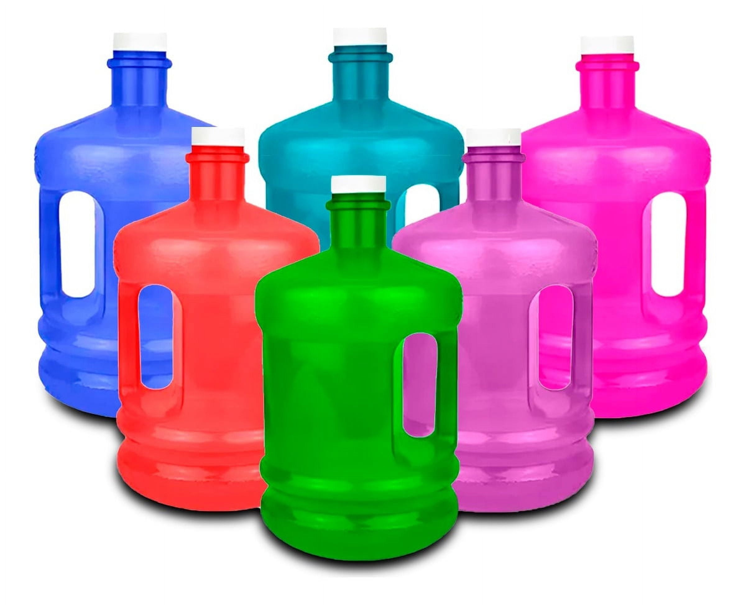 Juego de 5 Garrafones de Plástico con Colores Neon para Fiestas de 1 L ...