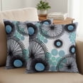 Abstract Boho Throw Pillow Covers 16 x 16 Inch Pillow Covers Set of 2 ...
