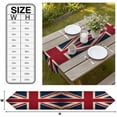 British Flag Table Runner Linen Burlap Table Runner 72 Inches Long ...