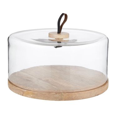 Ped Cake Stand W/ Glass Dome - Walmart.com