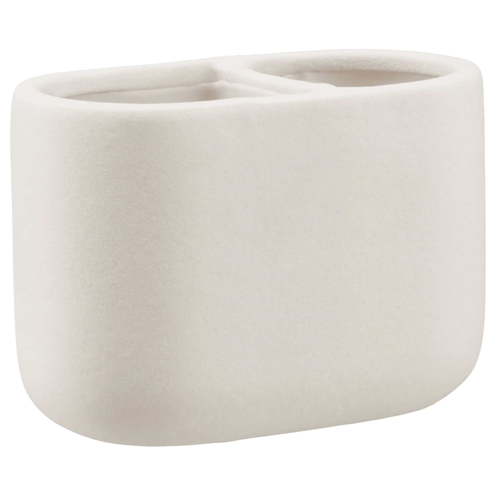 Click here for Bouclair White Toothbrush Holder 3.9 X 5.5 In (10... prices