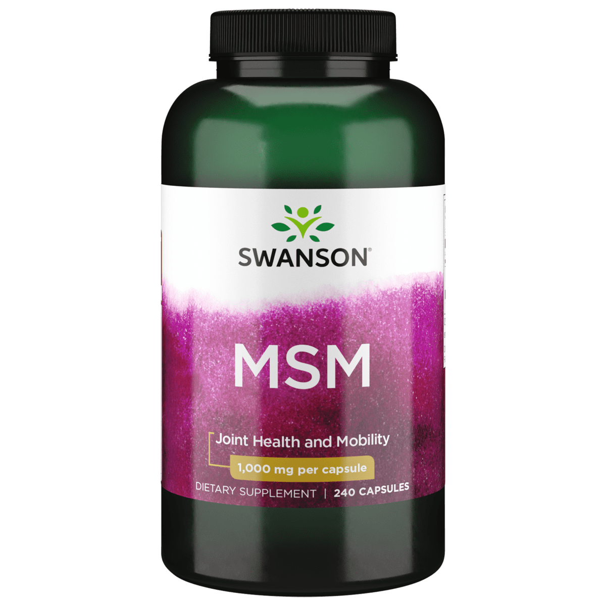 Swanson Dietary Supplements MSM 1,000 mg Capsule 240ct - Walmart.com