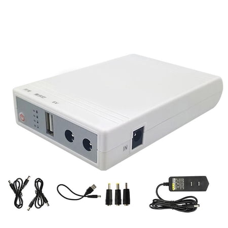 For Router And Cctv Camera,dc Rechargeable Li-ion Battery Pack(White,AB ...