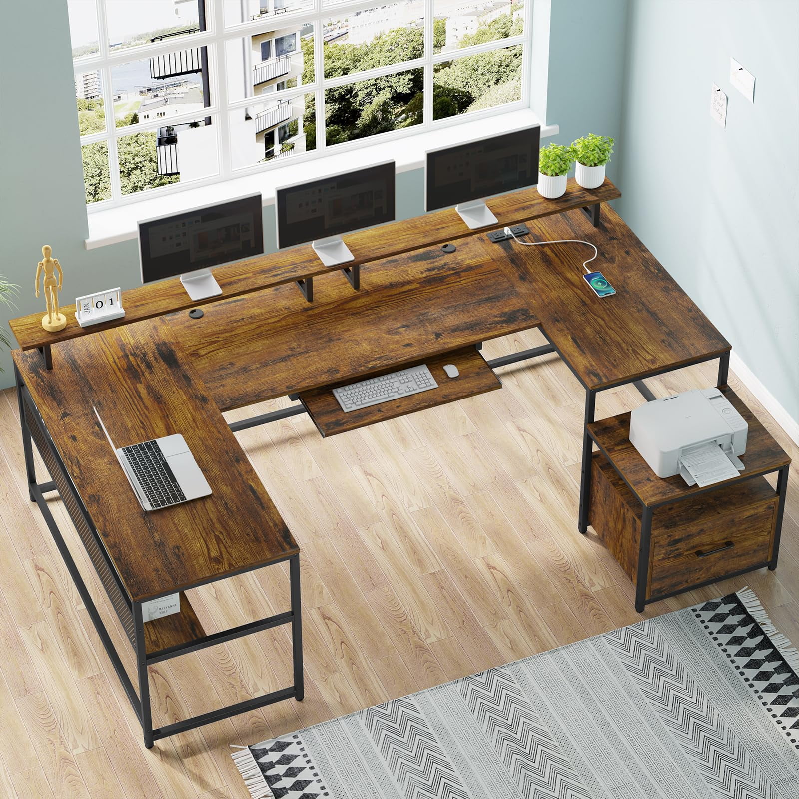 Maryanna l shaped desk store
