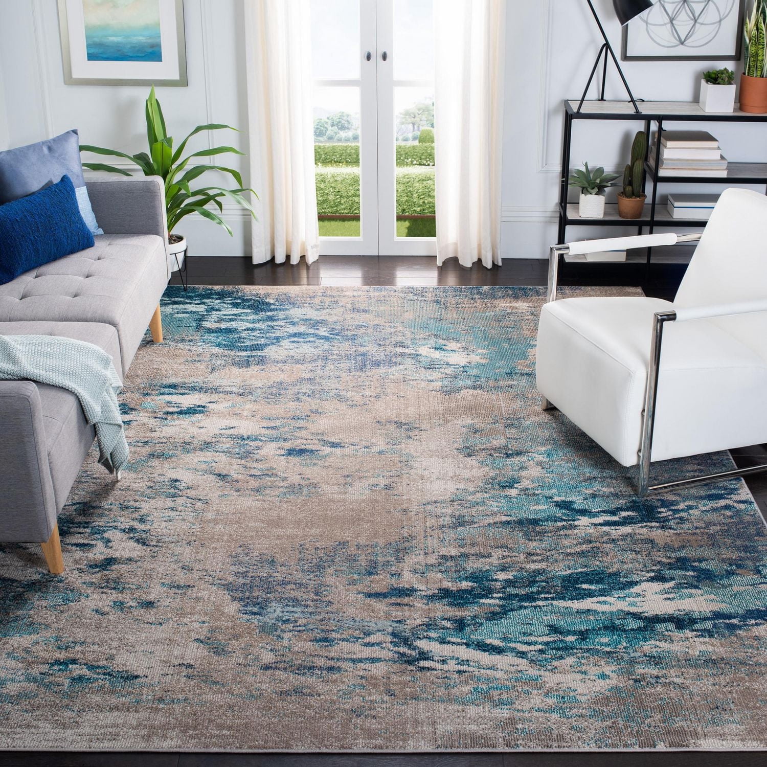 Click here for Safavieh Madison Oscar Abstract Distressed Area Ru... prices