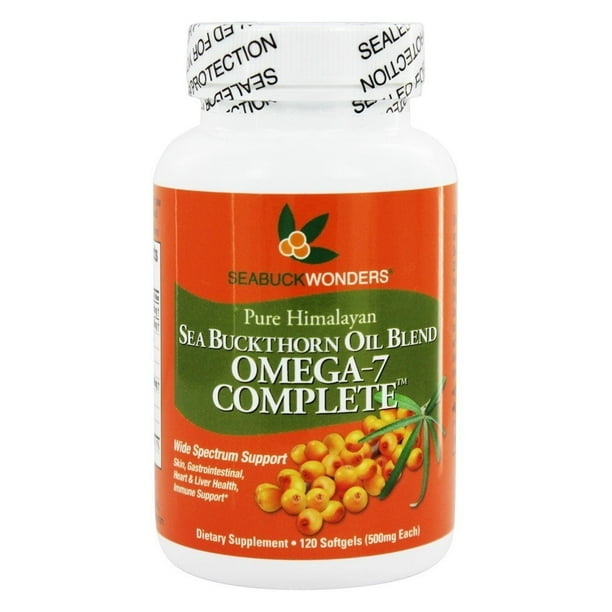 Seabuck Wonders Sea Buckthorn Oil Blend Omega 7 Complete 500 Mg 120
