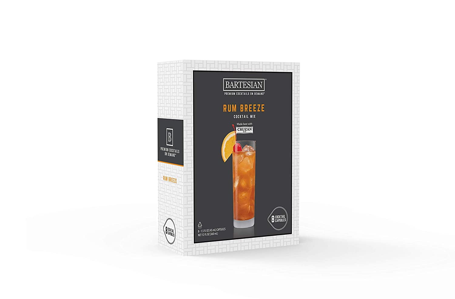 Bartesian Rum Breeze Cocktail Mixer Capsules, Pack of 8 Cocktail ...