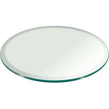 Topcobe 30 Inch Round Glass Table Top - Tempered - 1/4" Thick- Round ...