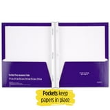 Five Star Durable, Water-Resistant Laminated Paper Folder with Pockets ...