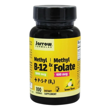 Jarrow Formulas - Methyl B12 & Methyl Folate Lemon - 100 Chewable ...