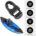 4 Sets Kayak Seat Clips and Hooks, Kayak Replacement Parts Compatible ...