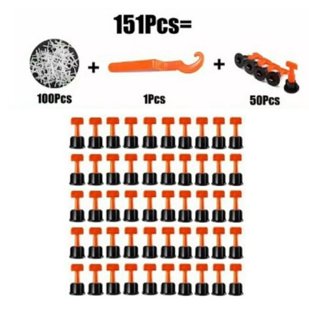 Tile Leveler Spacers,151Pcs Tile Leveling System Tile Leveling System ...
