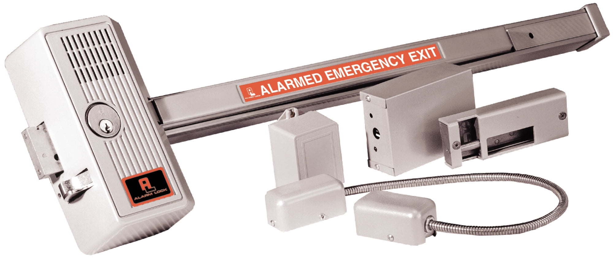 Alarm Lock 715-88 Sirenlock 33" Wide Grade 1 Delayed Egress Rim Exit ...