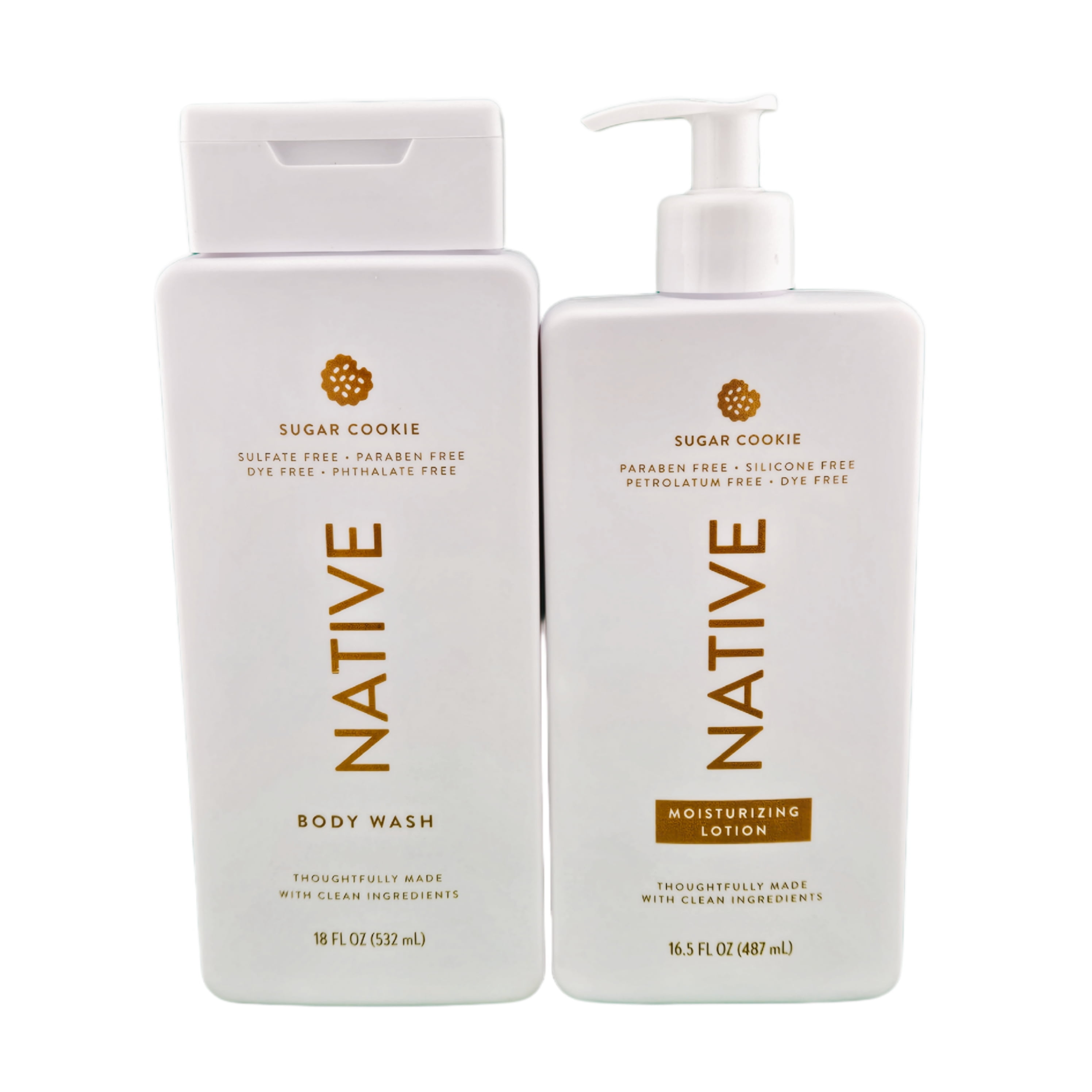 Native Limited Edition Sugar Cookie Body Wash, 18 oz & Hand|Body Lotion ...