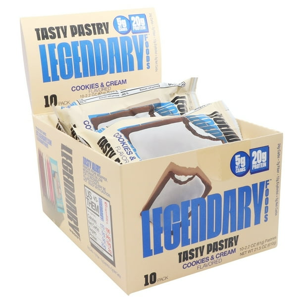 Legendary Foods - Tasty Pastry Cake Style Cookies & Cream - 10 Pastries ...