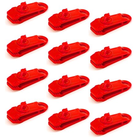 12 Pieces Set of Locking Clips Multi-Function Secure Tarp Clips for ...