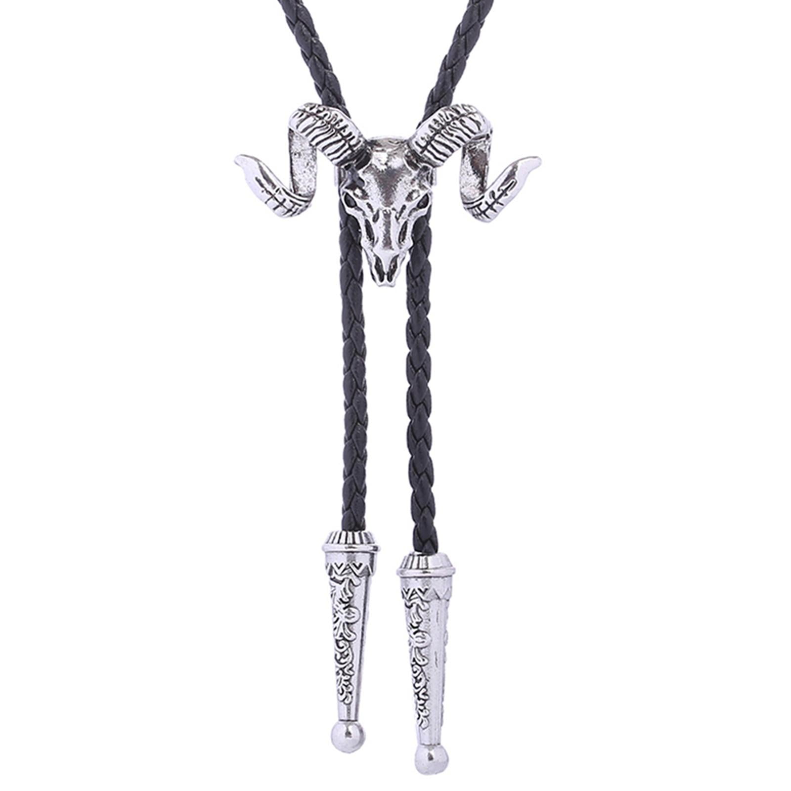 Cabeza de cabra Western Bolo Tie Vaquero Disfraz Colgante para fi ...