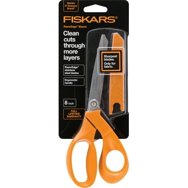 Fiskars Original Stainless Steel 8" Orange-Handled Scissors, 1 Each ...