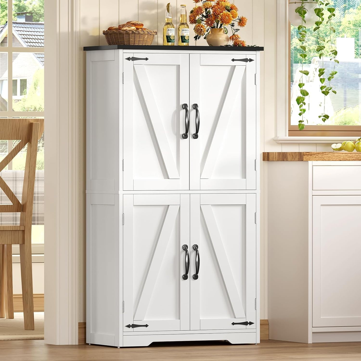Click here for Nobrand Farmhouse Bathroom Cabinet With 2 Adjustab... prices